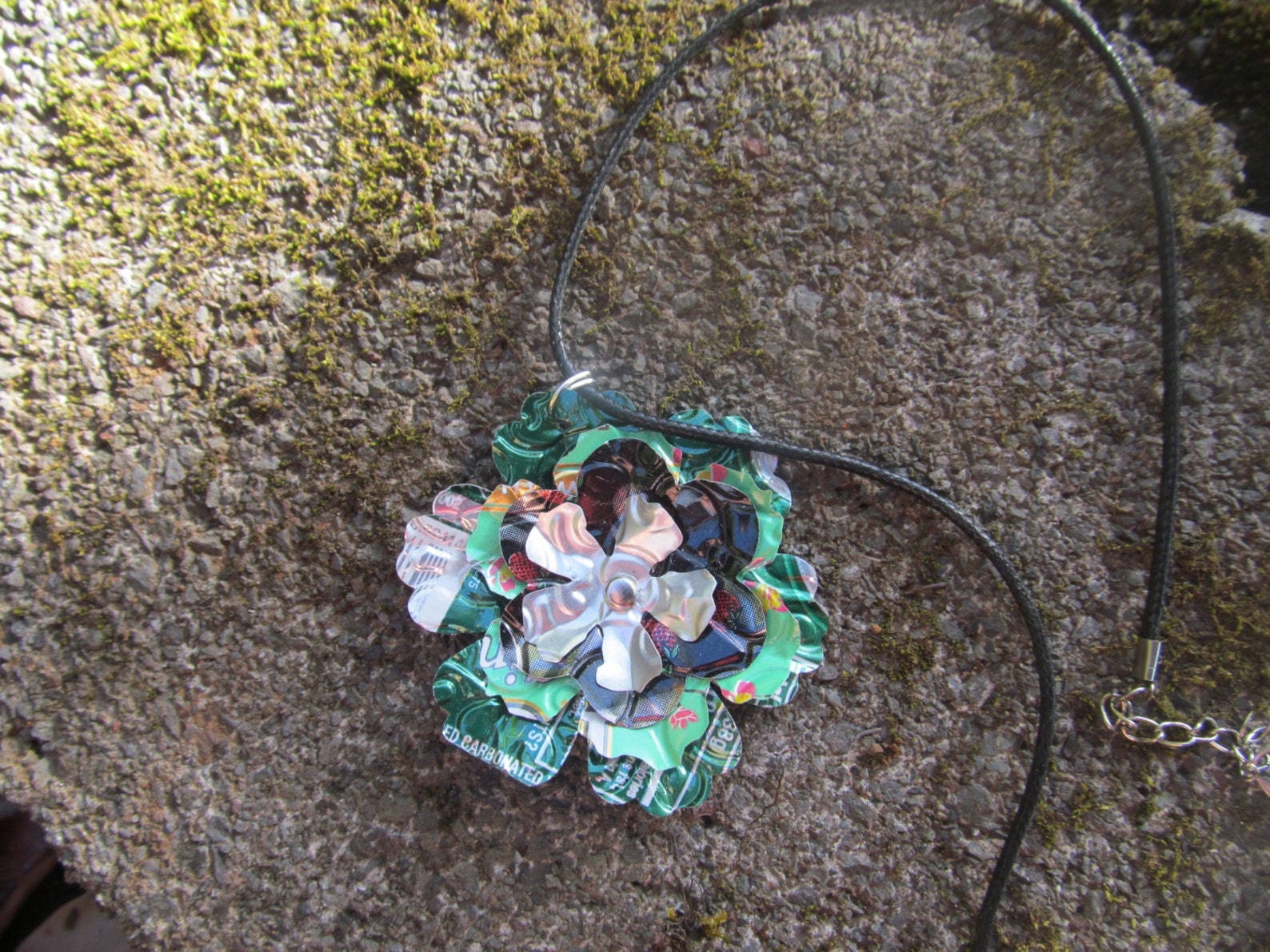 Pendant Flowered Necklace for Mom,teen Girl,aluminum Necklace,soda Can ...