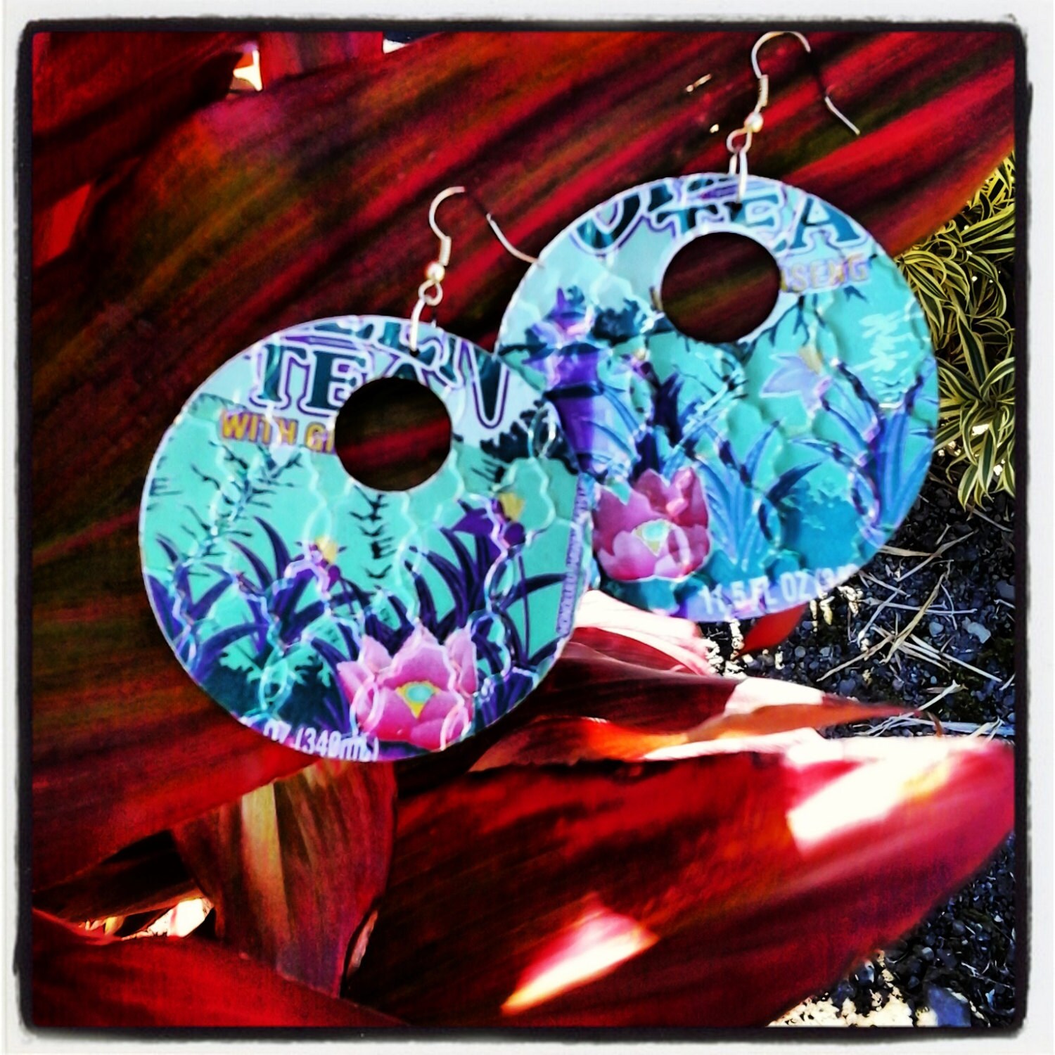 Handcrafted Soda Can Jewelry, Hawaiian Earrings Statement Jewelry Cool ...