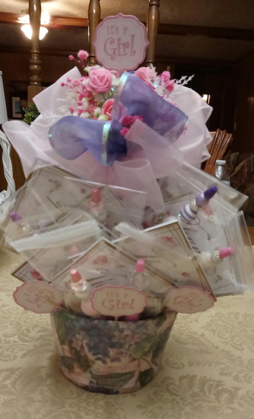 Baby Shower It's a Girl Party Favor Bouquet. 12 Guest Party Favors ...