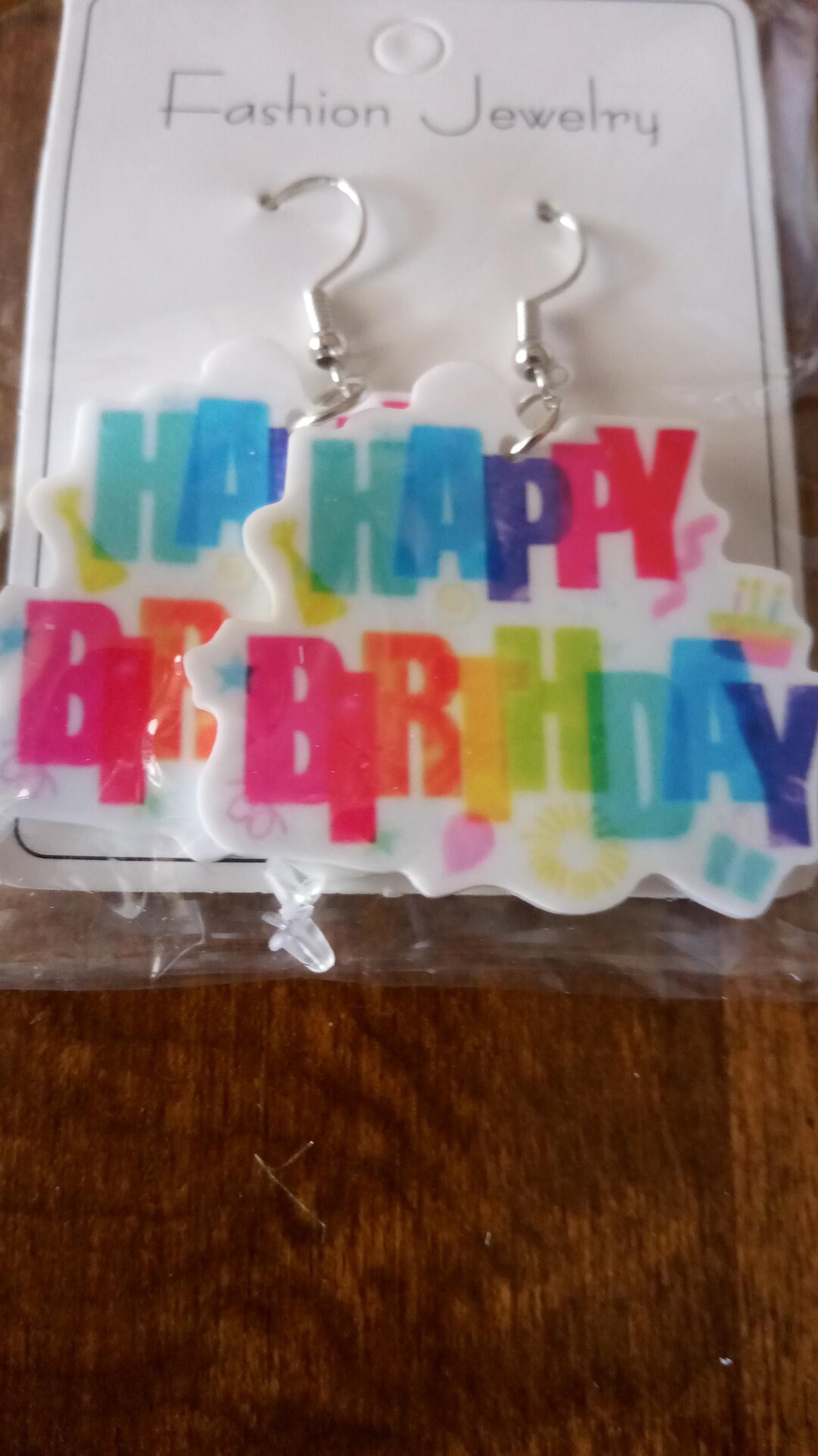 Cute Happy Birthday Earrings Pierced Earrings Perfect Gift - Etsy