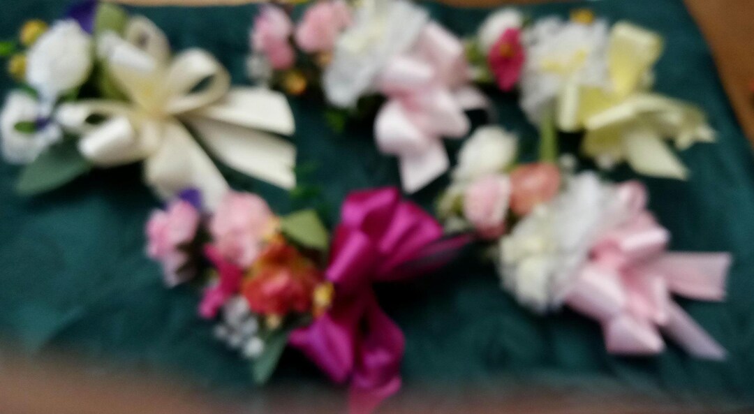 Five Corsages. Different Colors Different Styles Perfect for the ...