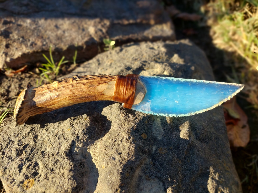Opal Glass Knife Primitive Knife Collectors Knife Knife - Etsy