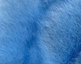 Eden AQUA BLUE Shaggy Long Pile Soft Faux Fur Fabric for - Etsy