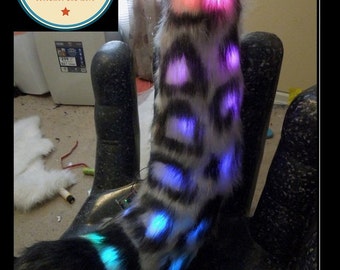 Glowing Leopard Fursuit Tail Fursuit Accessories Light up | Etsy