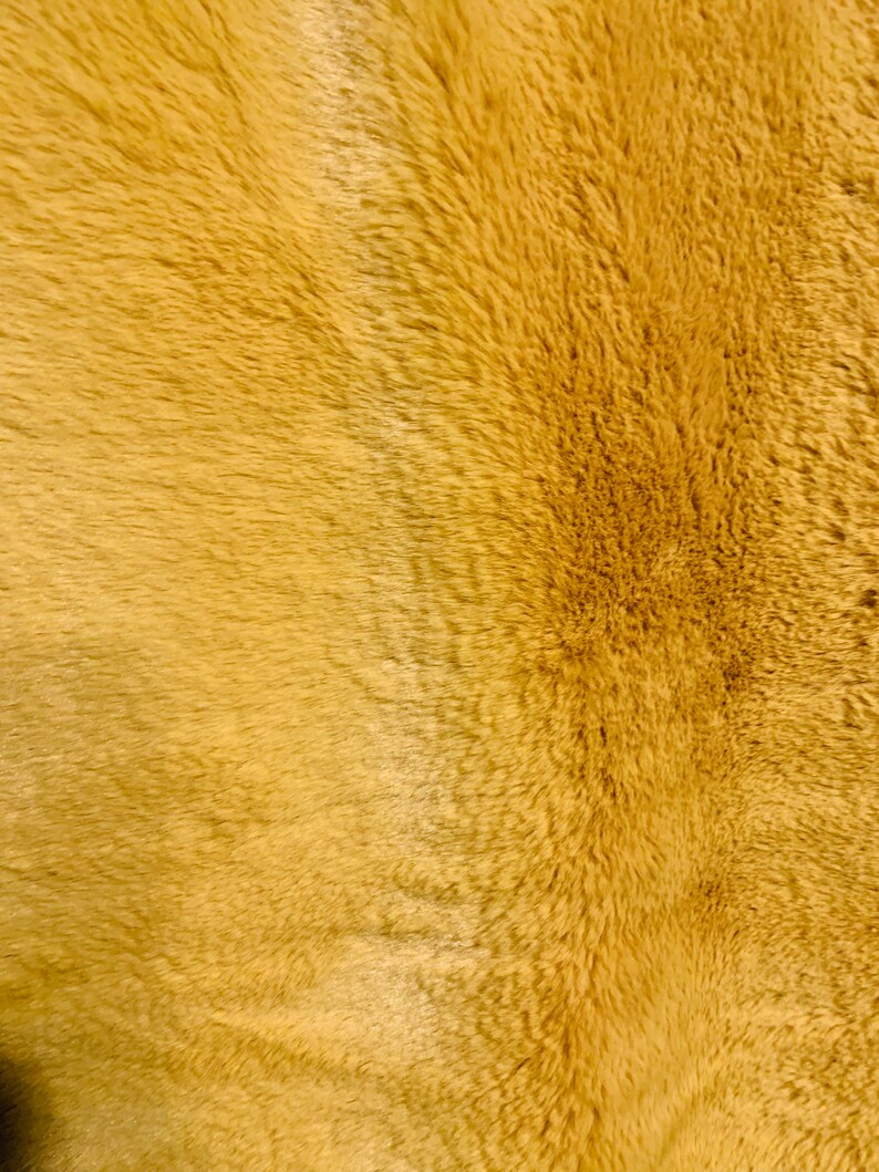 Gold Bunny Short Pile Faux Fur. Limited Run Short Pile Furs - Etsy