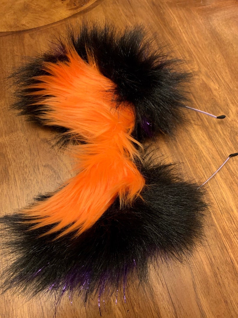 Darksynth Spooky Purple and Orange Vaporeave Furry Fursuit | Etsy