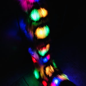 Glowing Leopard Fursuit Tail, Fursuit Accessories, Led Fursuit Tail ...