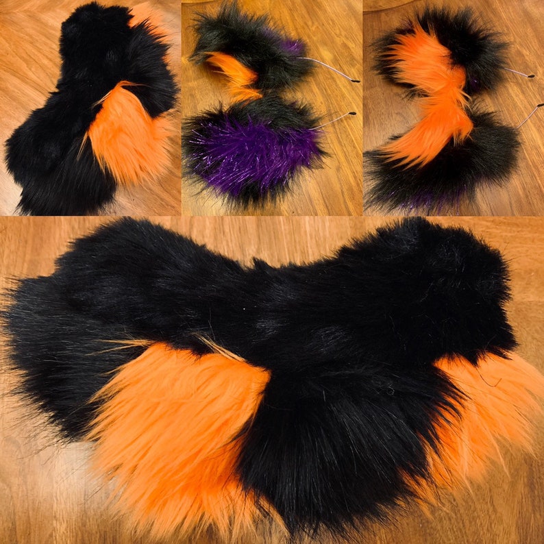 Darksynth Spooky Purple and Orange Vaporeave Furry Fursuit | Etsy