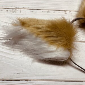 Beige Fennec Fox Ears and Tail Set, Choose Your Ear and Tail Size ...