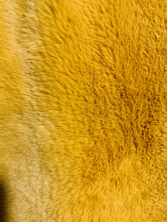 Gold Bunny Short Pile Faux Fur. Limited Run Short Pile Furs - Etsy