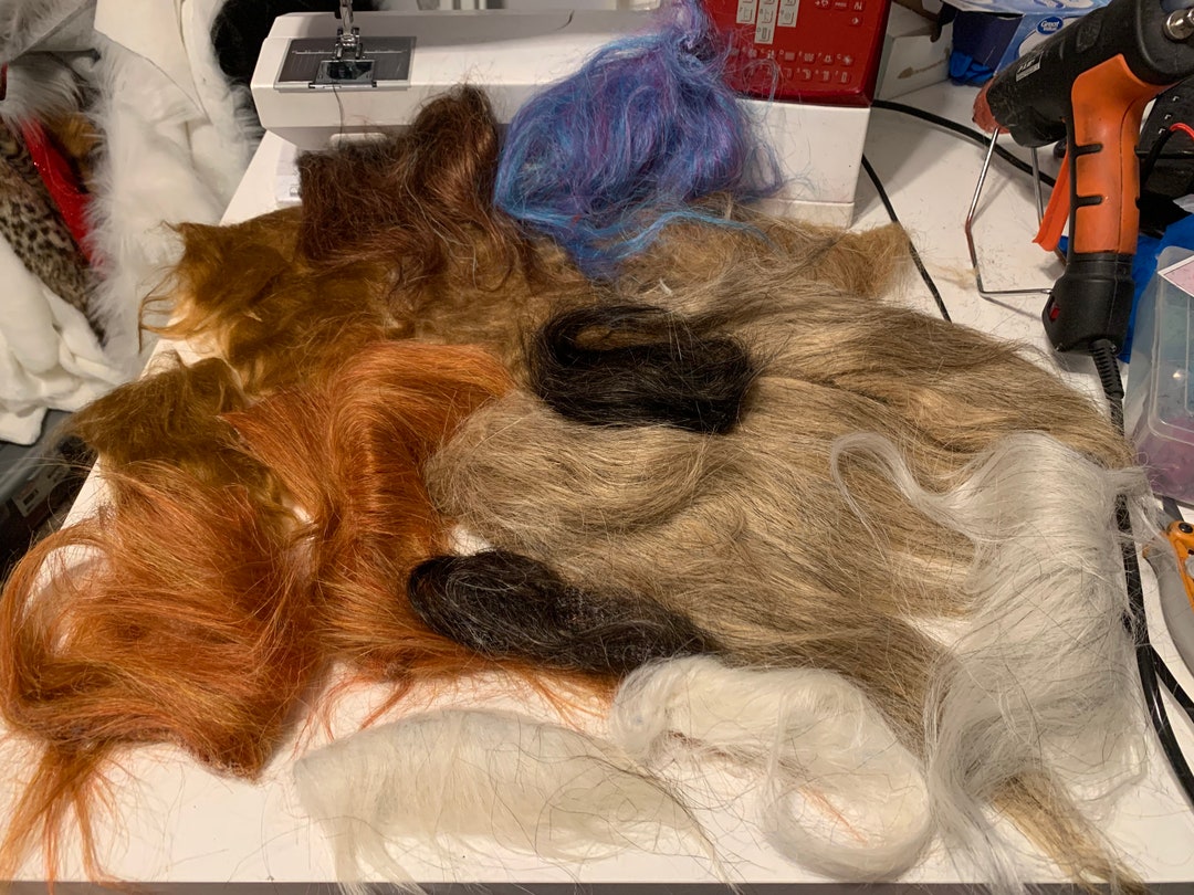 2 Lbs of Nftech Faux Fur Scrap Bag RANDOM 2 Pound Fabric, Odds and Ends ...