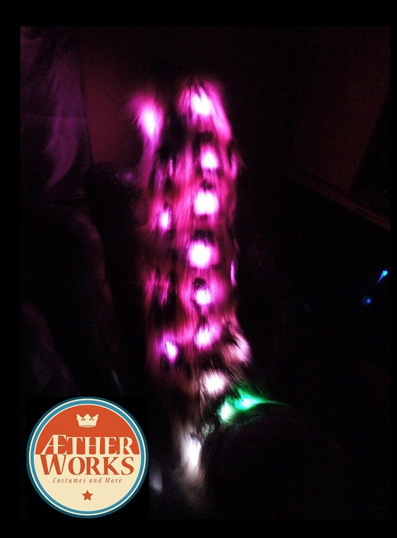 Custom Programmable Pixel LED Fursuit Tail: Rave Costume Accessory - Etsy