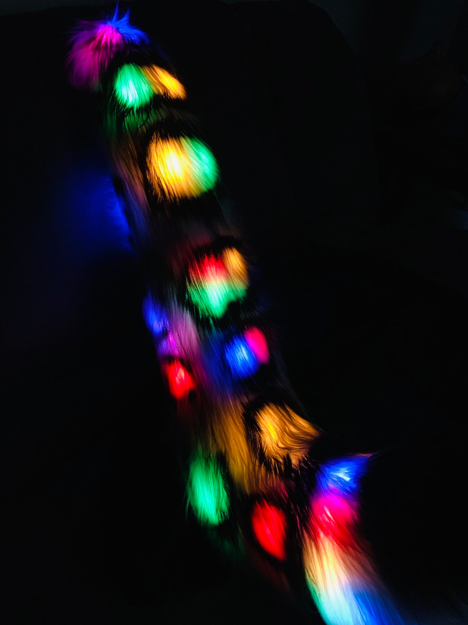 Glowing Leopard Fursuit Tail: LED Cosplay Accessory - Etsy