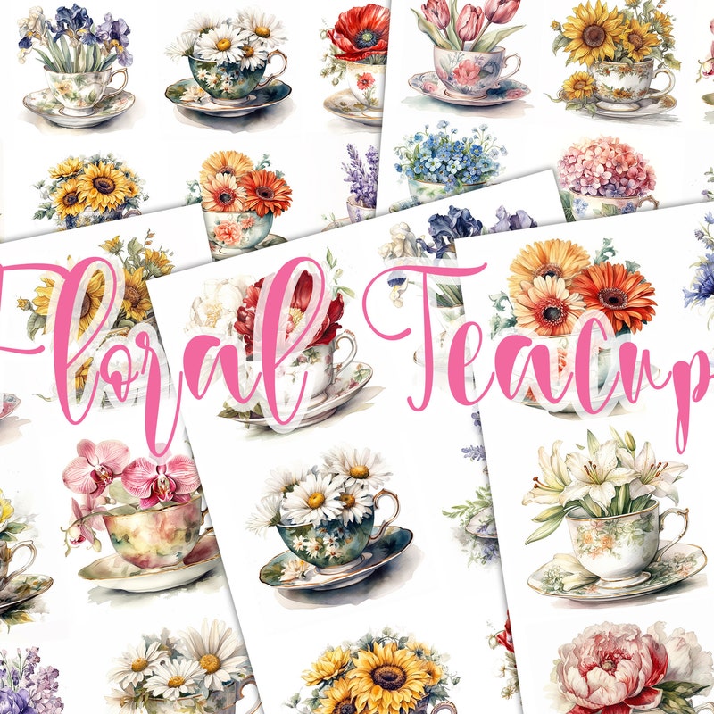 Tea Cup Spring Flower - Etsy