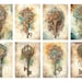 Steampunk Antique Skeleton Key Digital ATC Cards 8 Printable - Etsy