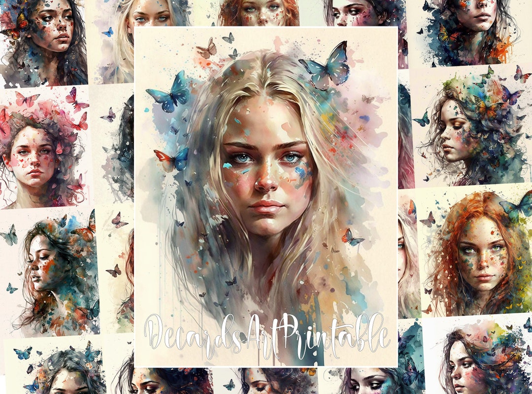 Goddess of Spring Digital Papers - 20 Printable Ai Generated Art ...