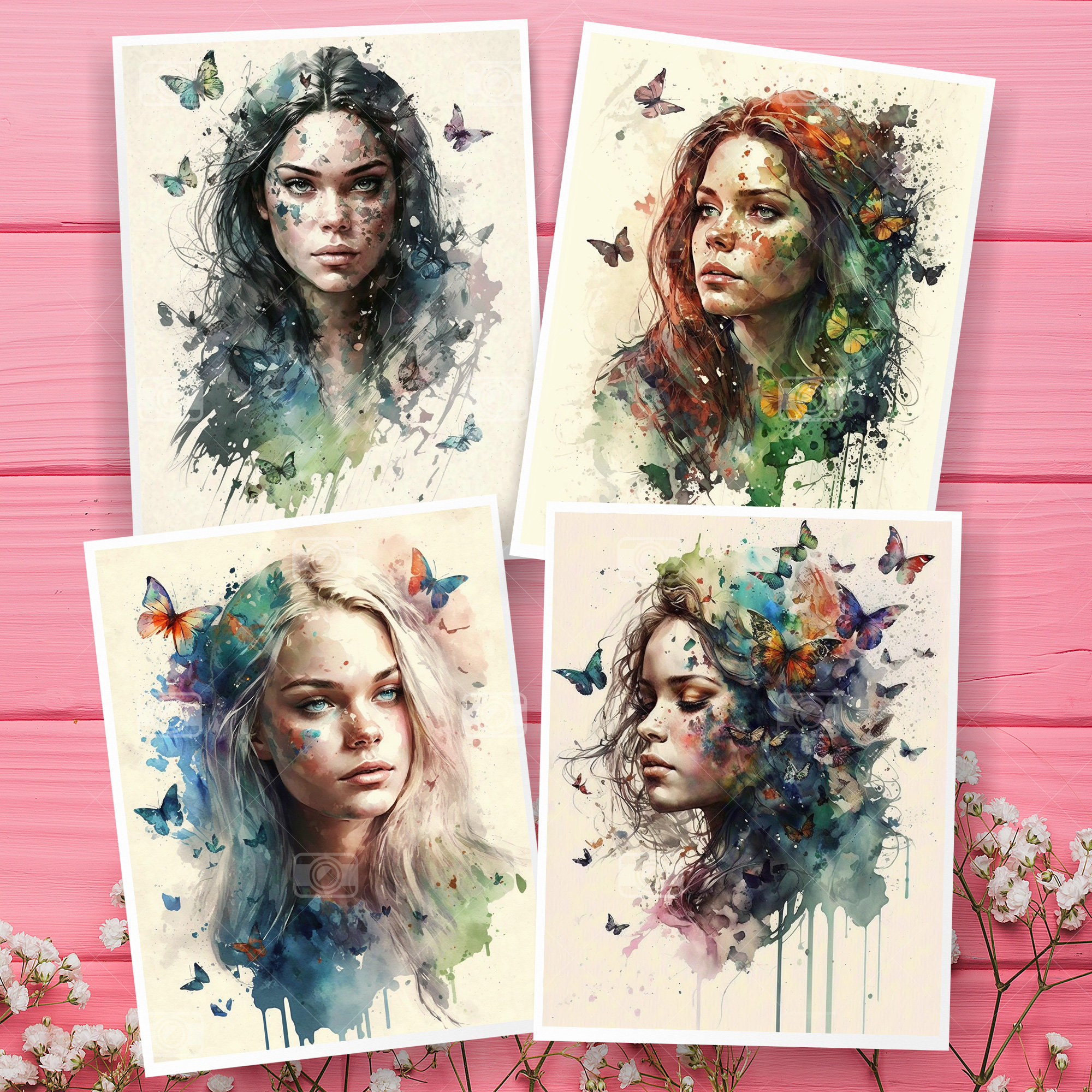 Goddess of Spring Digital Papers 20 Printable Ai Generated Art ...