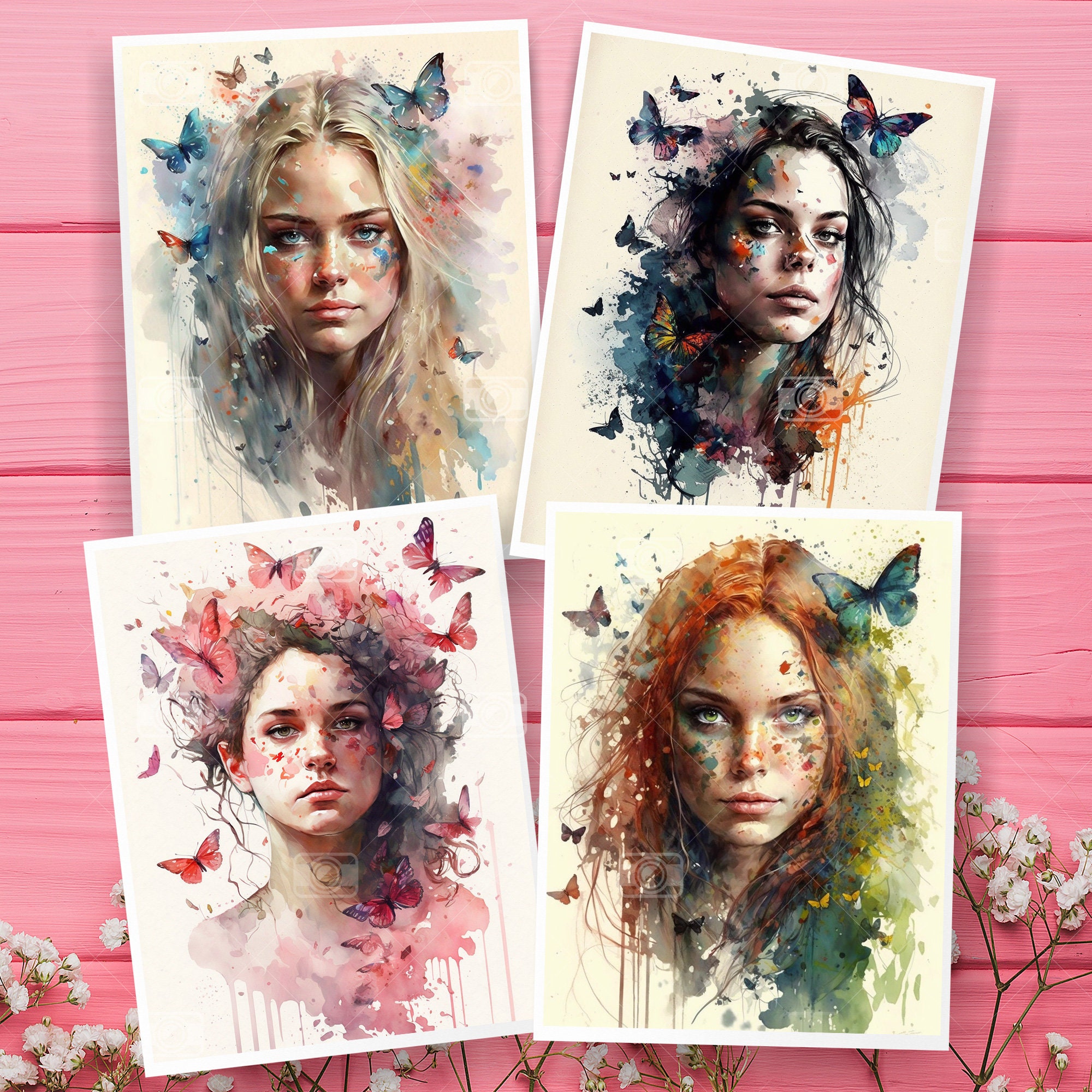 Goddess of Spring Digital Papers 20 Printable Ai Generated Art ...