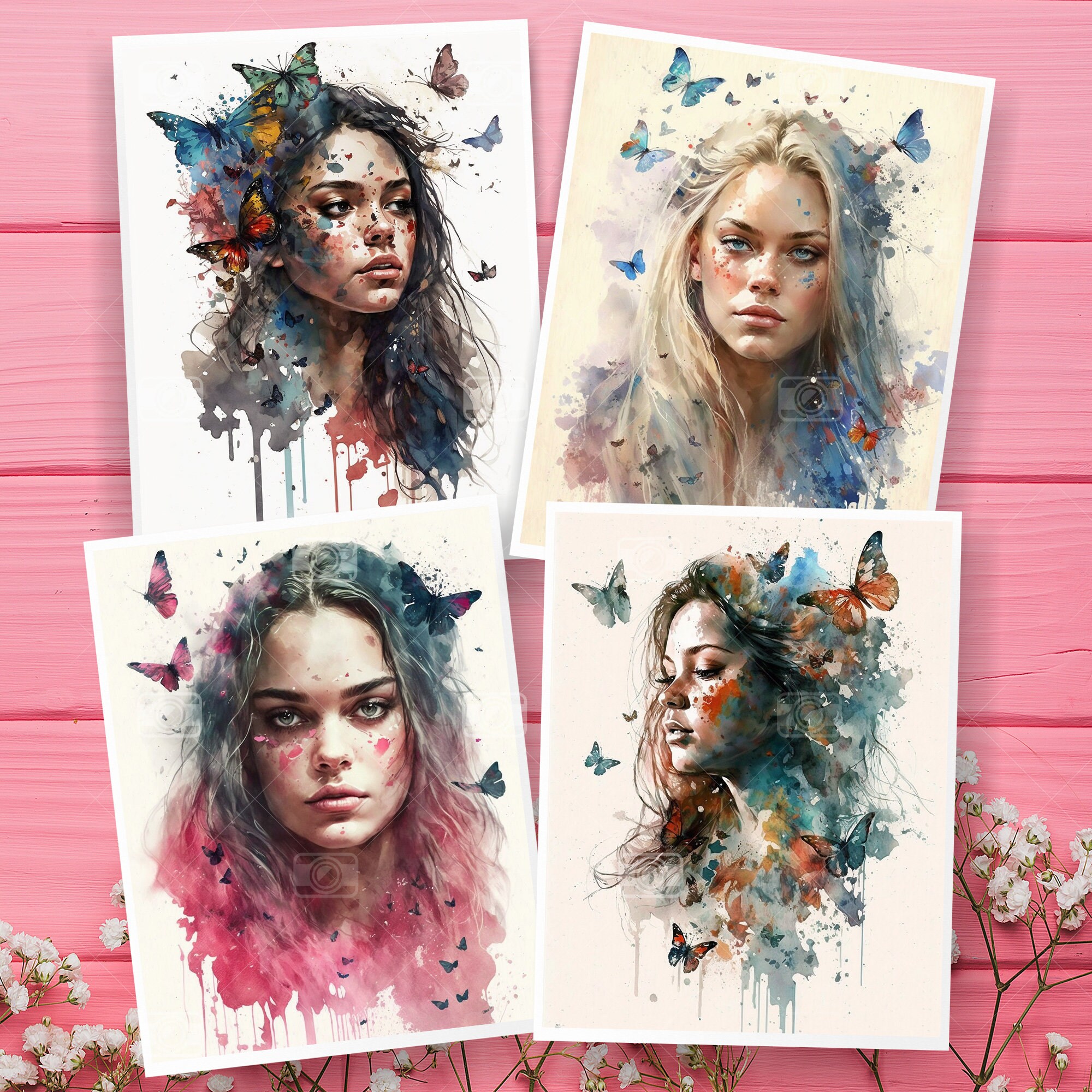 Goddess of Spring Digital Papers 20 Printable Ai Generated Art ...
