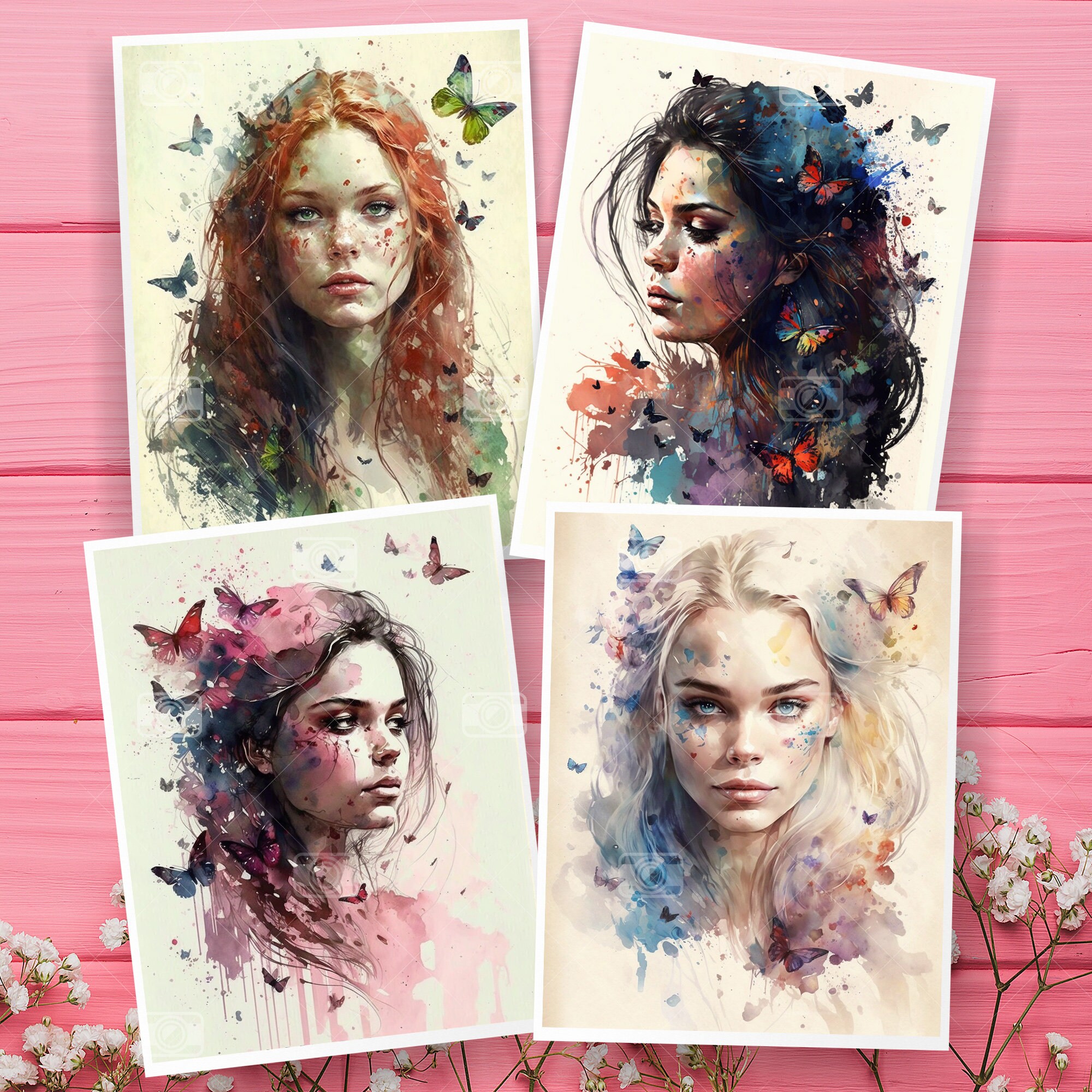 Goddess of Spring Digital Papers 20 Printable Ai Generated Art ...