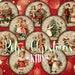 10 Retro Christmas Kids Vintage Victorian Art Round Images PNG and 3 ...