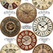 32 Retro Clock Face Dials Kit of 3 Digital Printable A4 Sheets - Ø2 ...