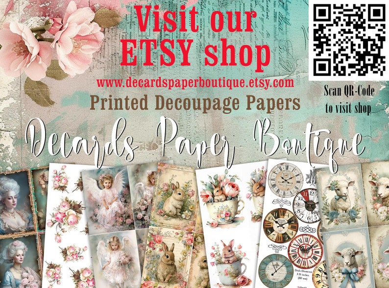 3 Digital Paper Printable Flower Art A4 Sheet Set - 42 Various Sizes ...