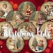 10 Victorian Christmas Angels Round Images PNG and 2 Digital Printable ...