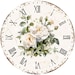 12 Printable Clock Faces - 8", 6", 4" Floral Watercolor Garden Art ...