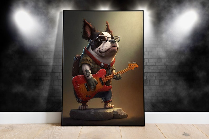 Pet Rock Printable Dog Poster Large 12x15 Funny Animal - Etsy