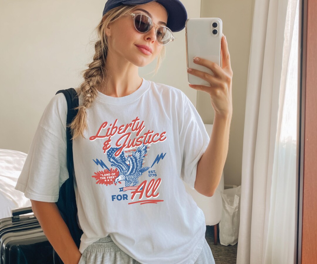Social Justice 4th of July Liberal Shirt Equality Shirt Retro Fourth of ...