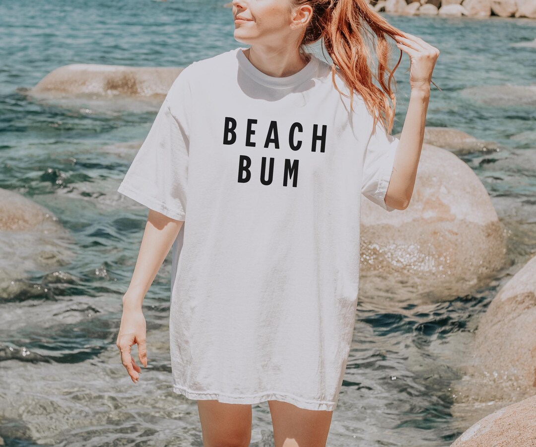 Beach Bum Comfort Colors Tshirt Beach Vacation Oversized Tee Spring ...