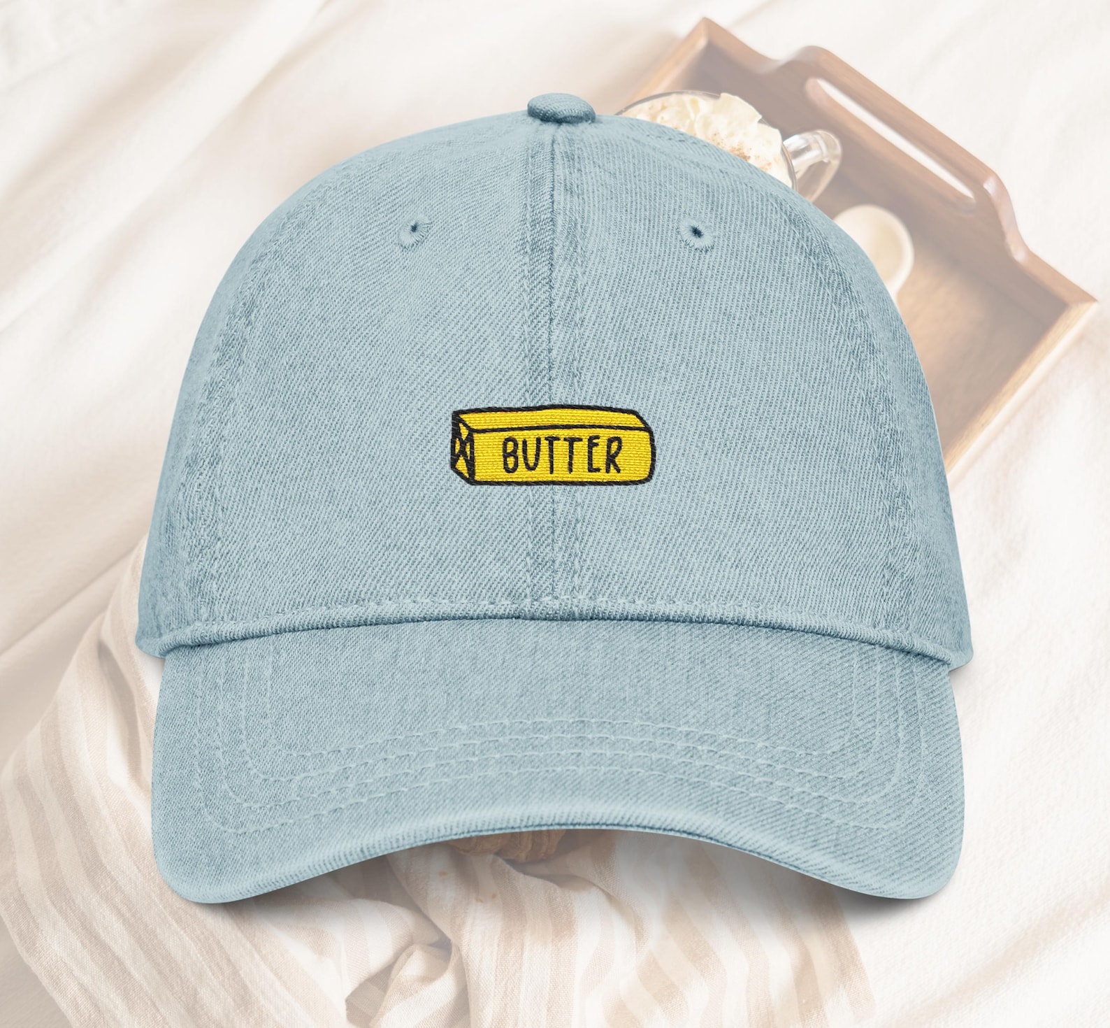 Butter Embroidered Dad Cap Breakfast Club Baseball Hat Quirky Butter ...