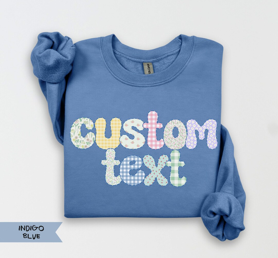 Custom Text Sweatshirt Cutecore Sorority Crewneck Sweater Matching ...