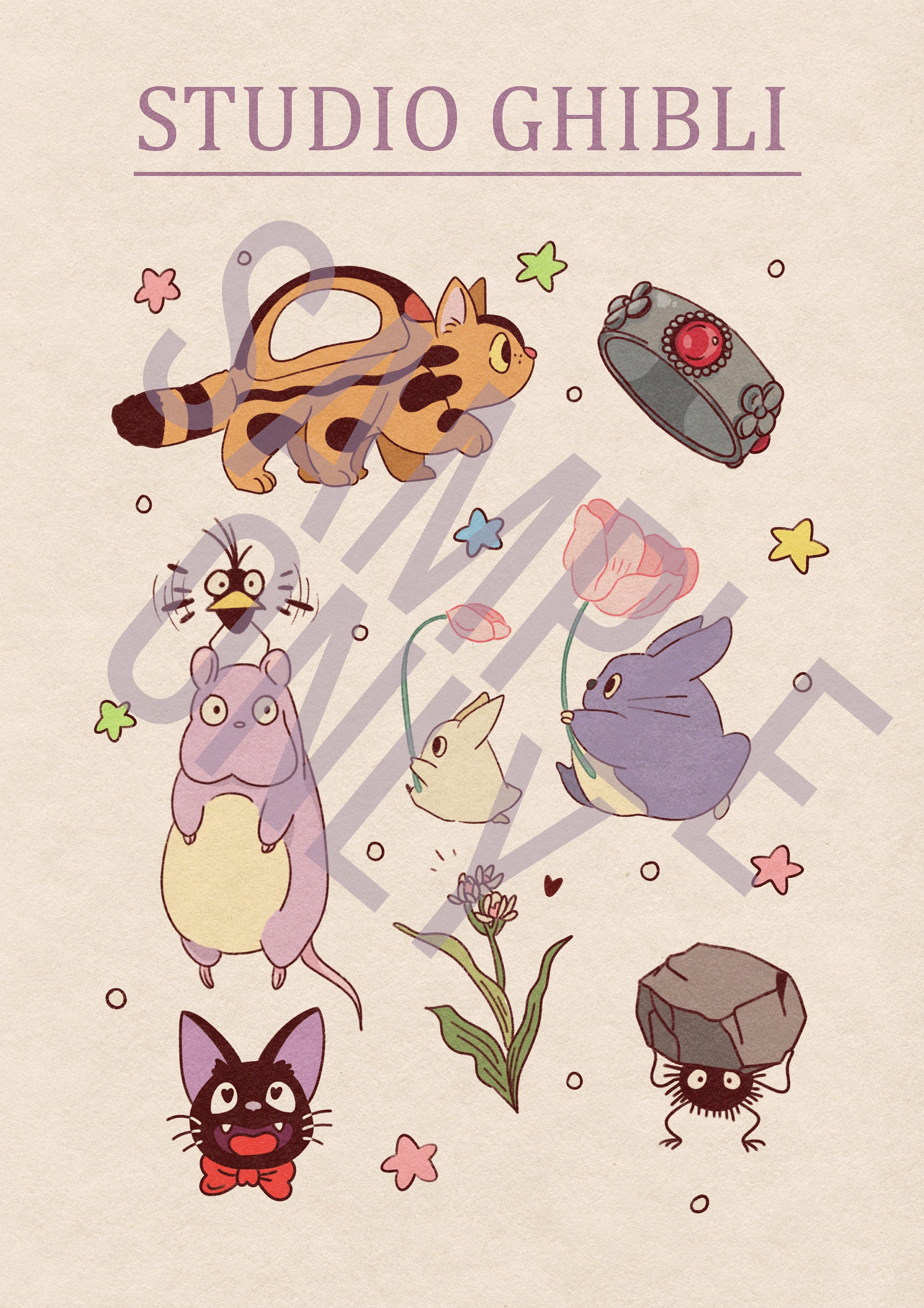 Studio Ghibli Poster - Printable - Etsy