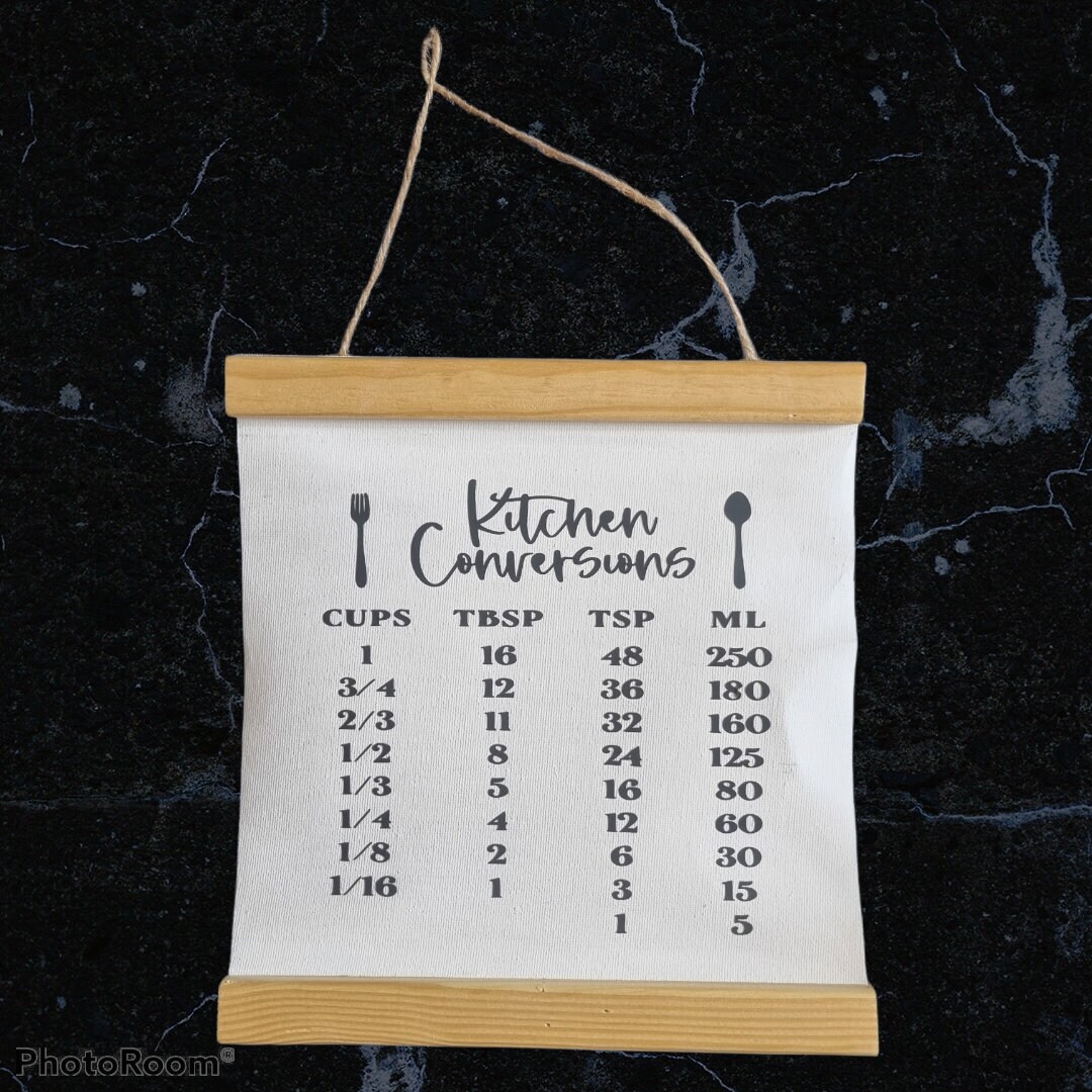 Kitchen Conversion Hanging Sign - Etsy