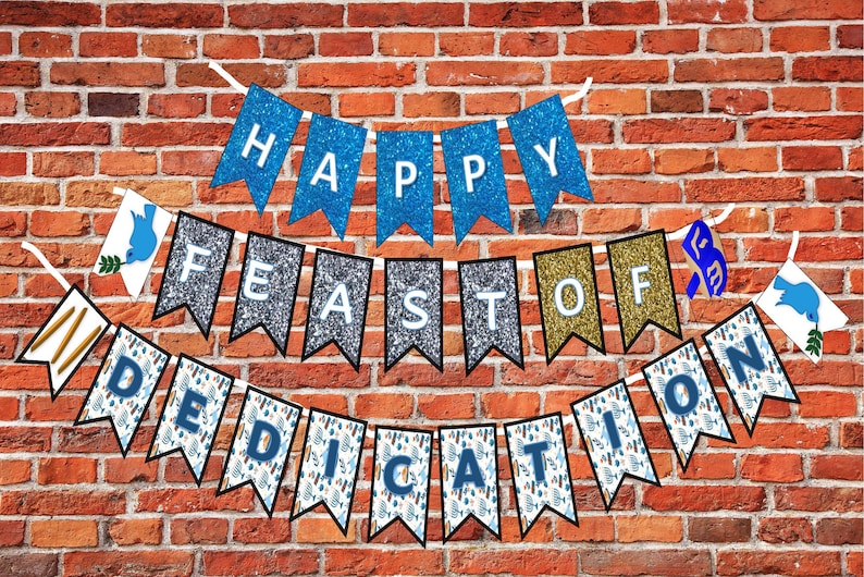 Happy Feast of Dedication Holy Day Celebration Banner | DIY Friends ...