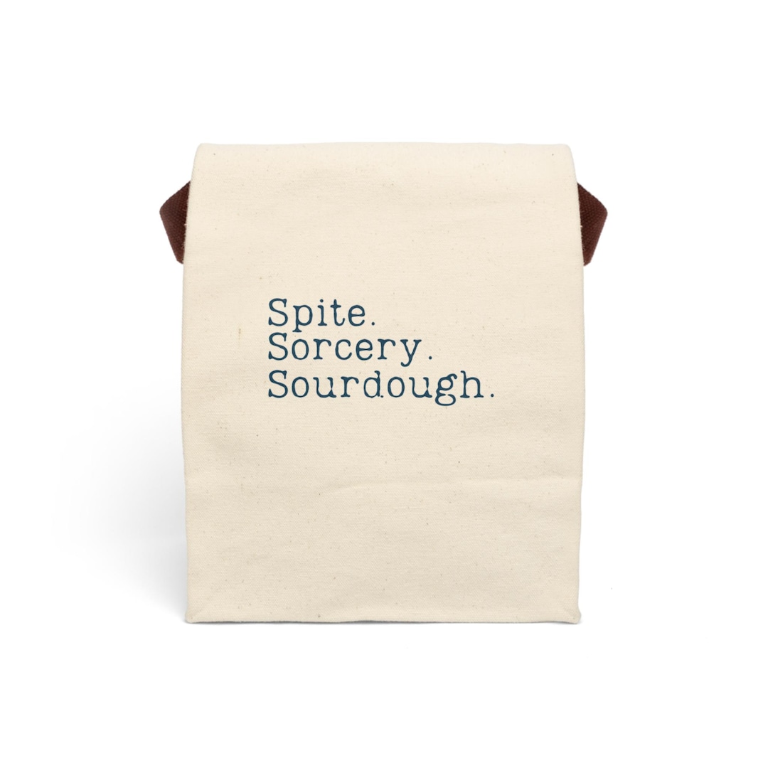 Spite Sorcery Sourdough Canvas Lunch Bag - Kitchen Witch Tote - Etsy