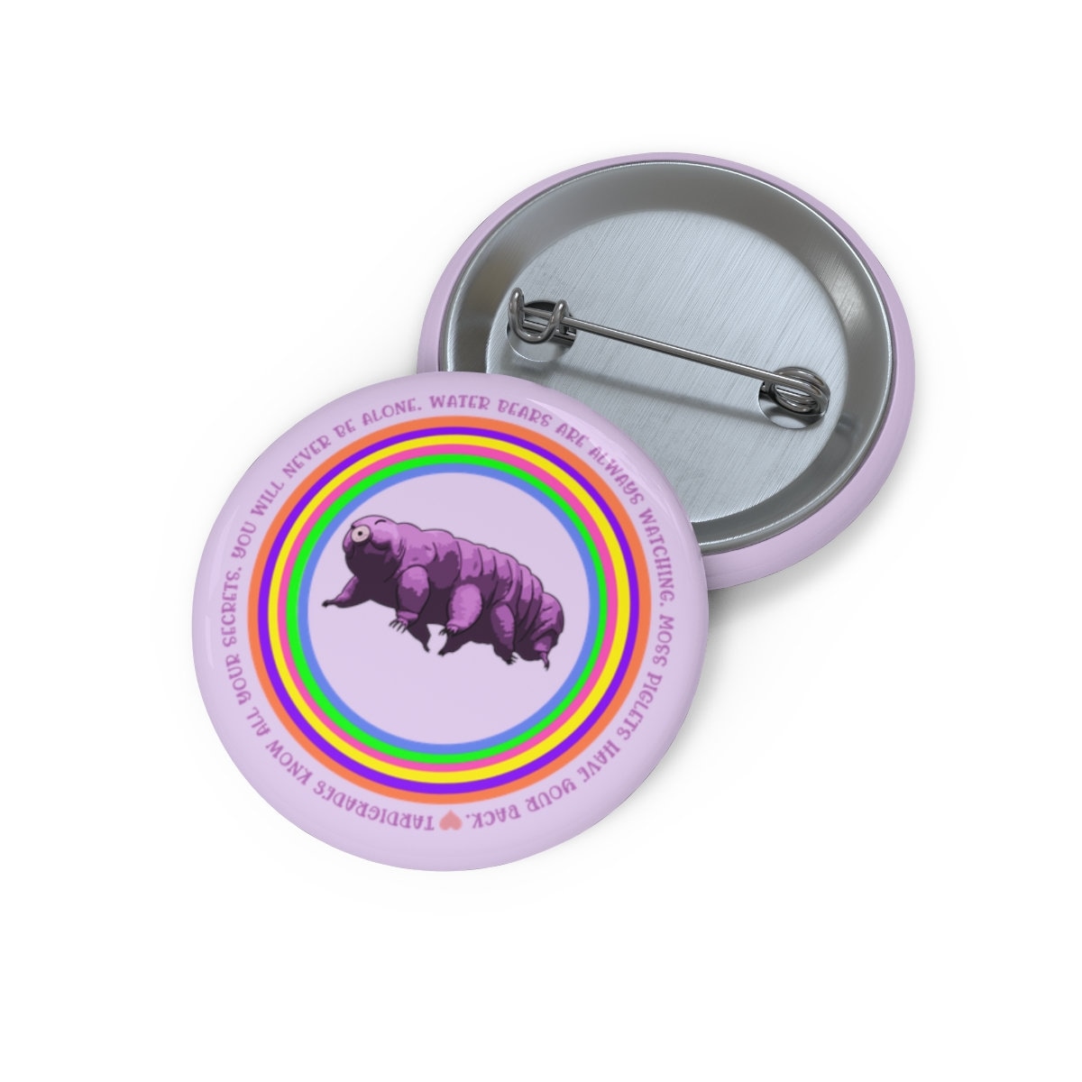 Tardigrade Pin Water Bear Microbiologist Gift Pinback Buttons Science ...