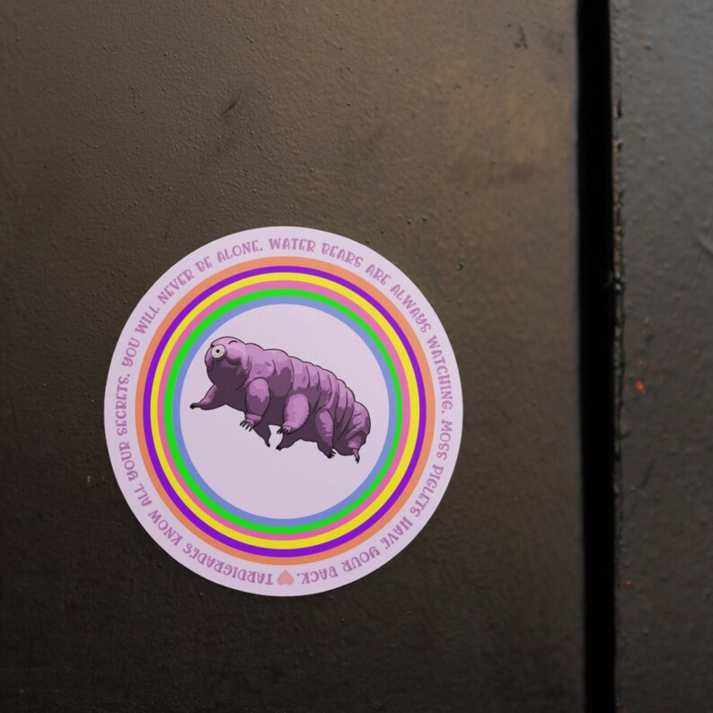 Tardigrade Sticker Water Bear Microbiologist Gift Transparent - Etsy