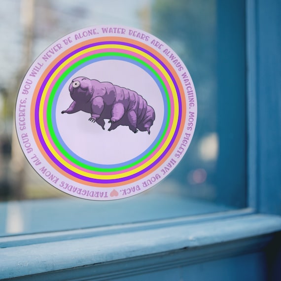 Tardigrade Sticker Water Bear Microbiologist Gift Transparent - Etsy