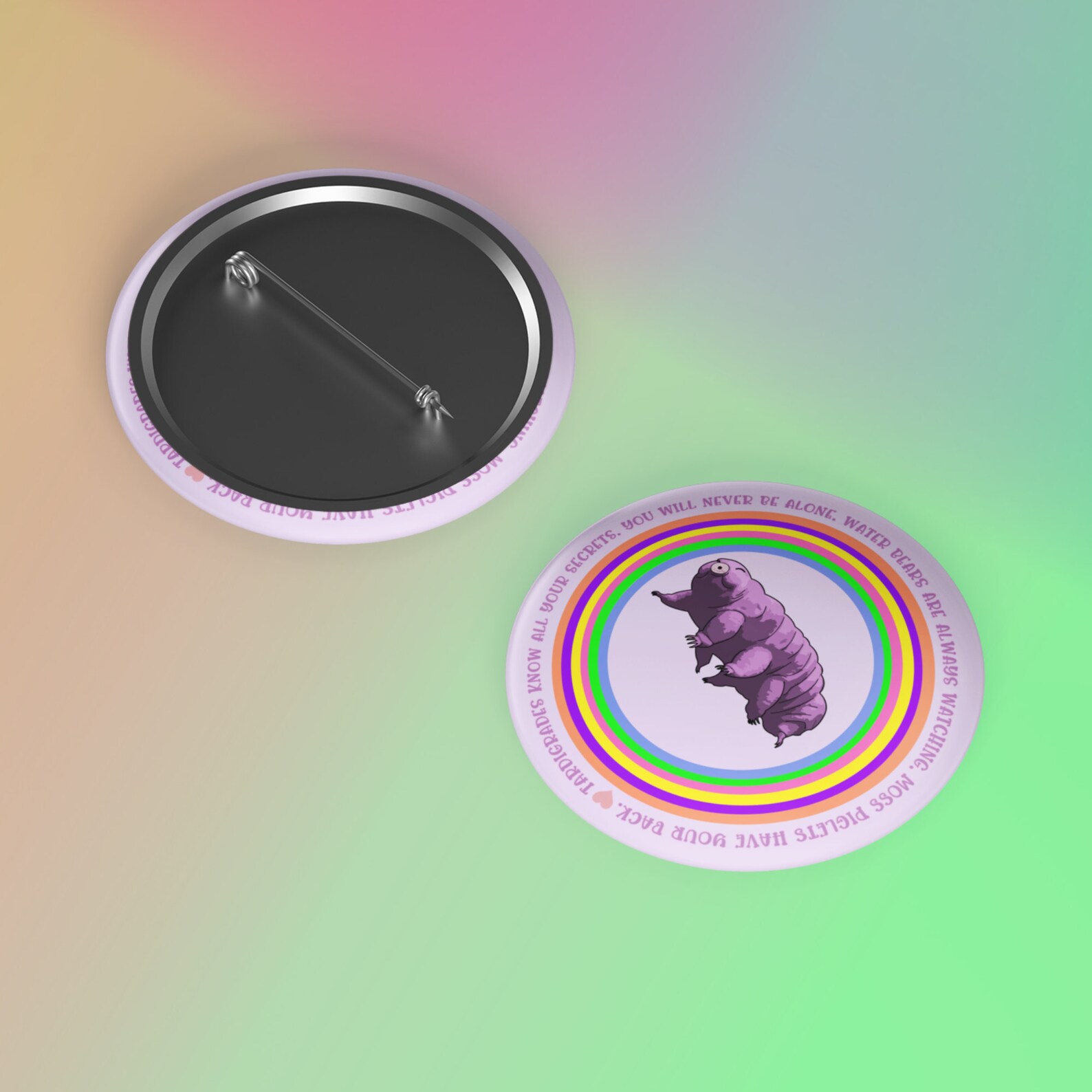 Tardigrade Pin Water Bear Microbiologist Gift Pinback Buttons - Etsy