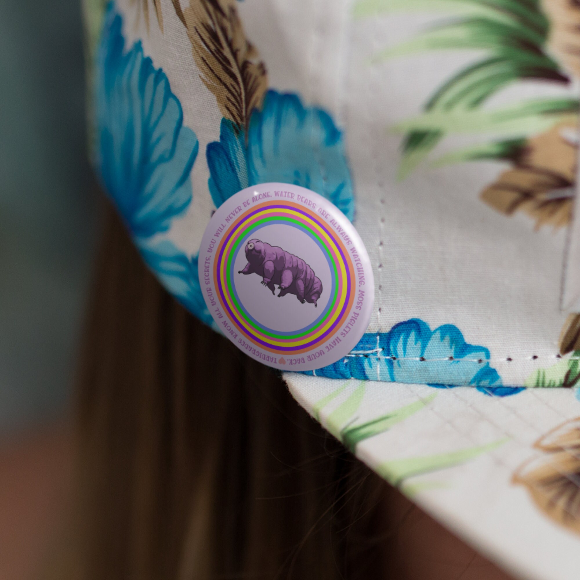 Tardigrade Pin Water Bear Microbiologist Gift Pinback Buttons Science ...