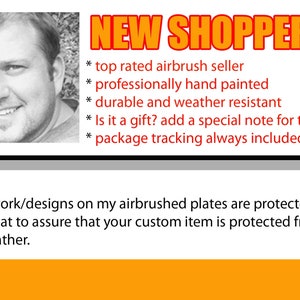 Airbrushed Car Tag Colorful Beach Scene Front License Plate Custom ...