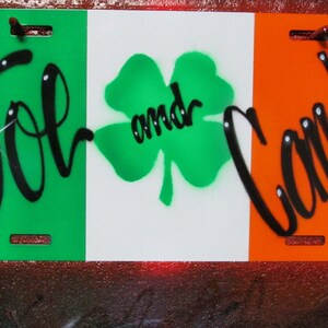 Custom Airbrushed Irish Flag License Plate | Personalized Ireland Gift ...