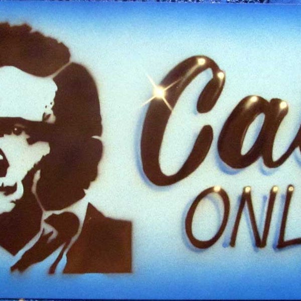 Johnny Cash Metal Sign - Etsy