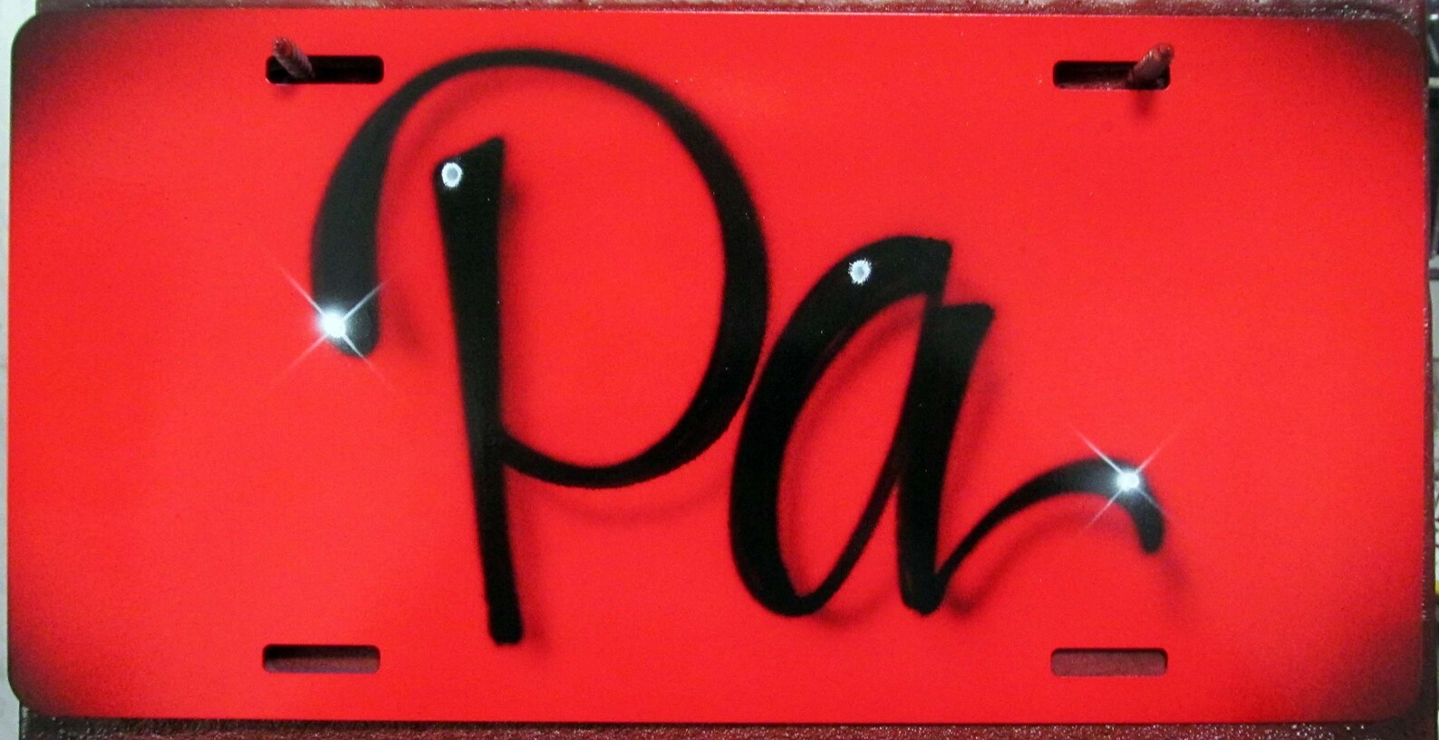 Custom Airbrushed Aluminum License Plate | Personalized Car Tag - Etsy