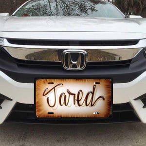 Custom Nameplate Airbrush License Plate Custom License Plate Pixelated ...