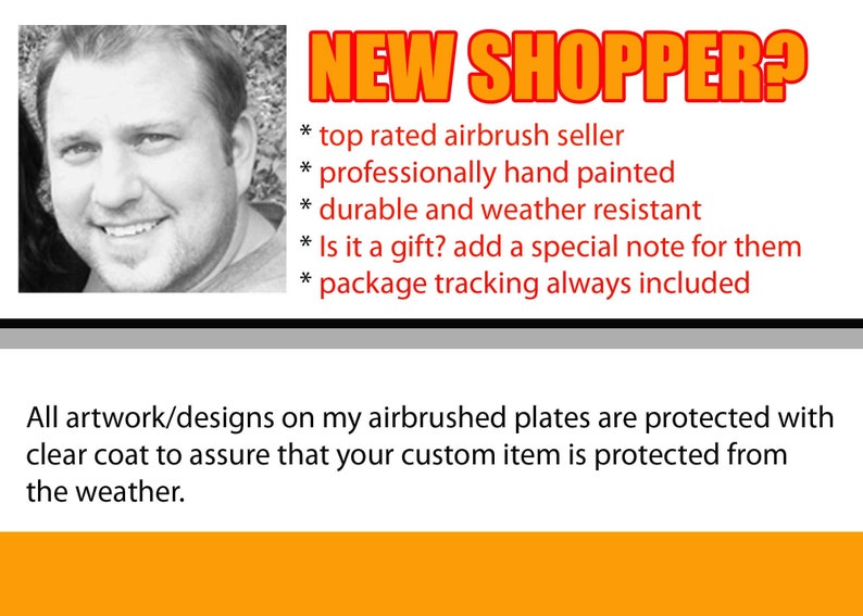 Air Brushed Black Front License Plate Personalized Airbrush Red Script ...
