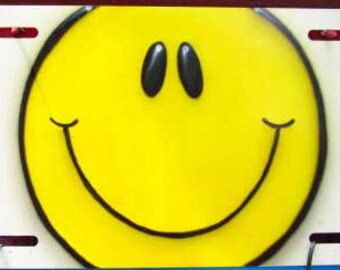 Smiley License Plate | Etsy